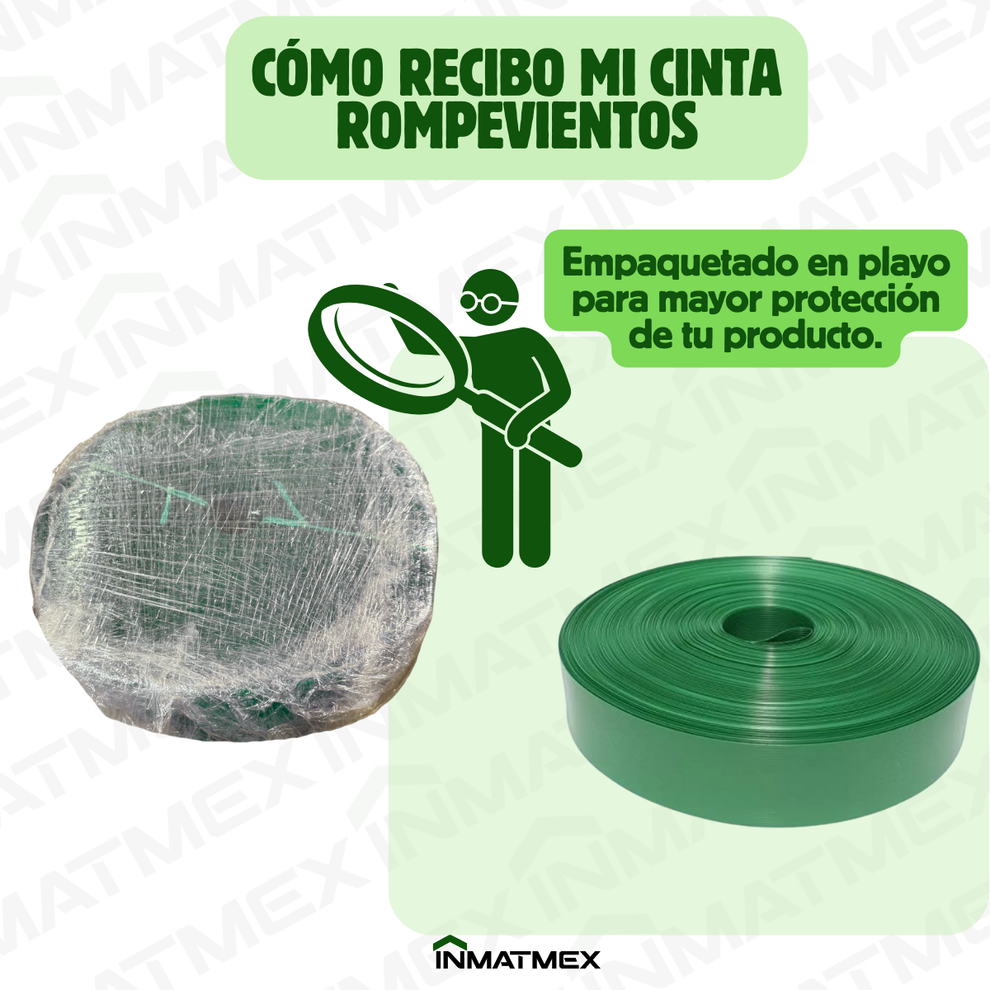 Cinta Verde Rompevientos Para Malla Ciclonica – Mallas Y Tejidos México