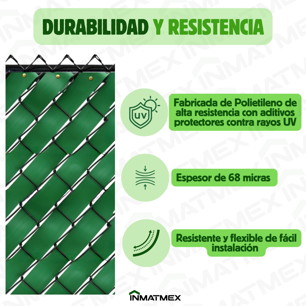 Cinta Verde Rompevientos Para Malla Ciclonica – Mallas Y Tejidos México