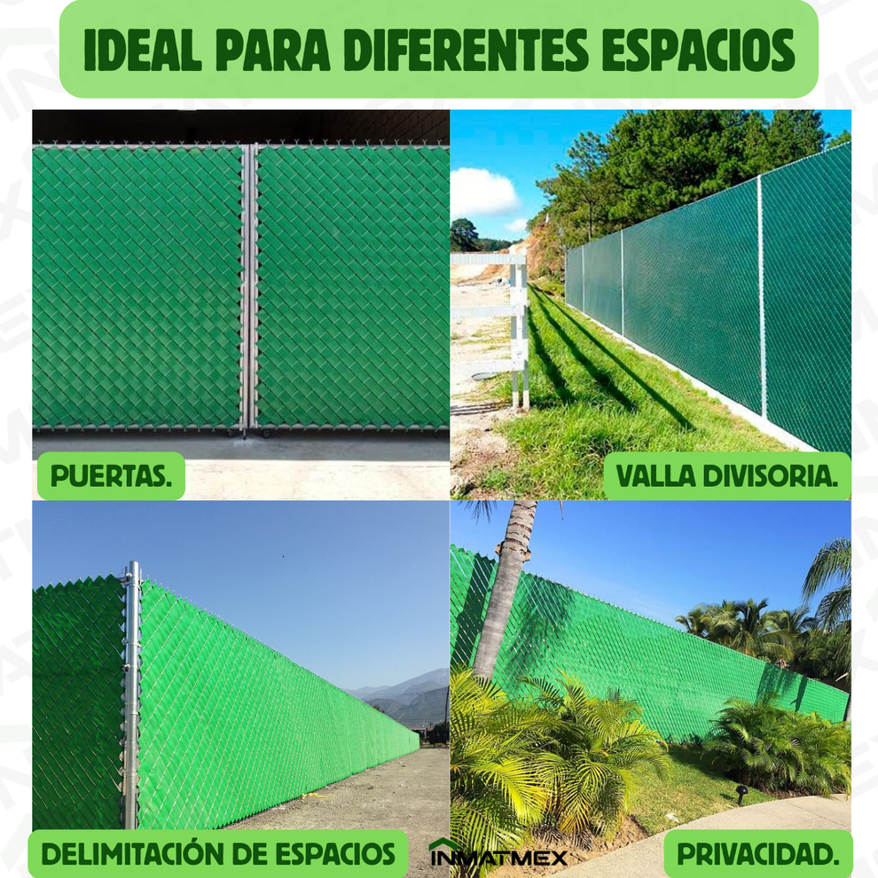Cinta Verde Rompevientos Para Malla Ciclonica – Mallas Y Tejidos México